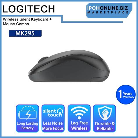 Logitech Mk295 Wireless Silent Keyboard Mouse Combo Ipohonline