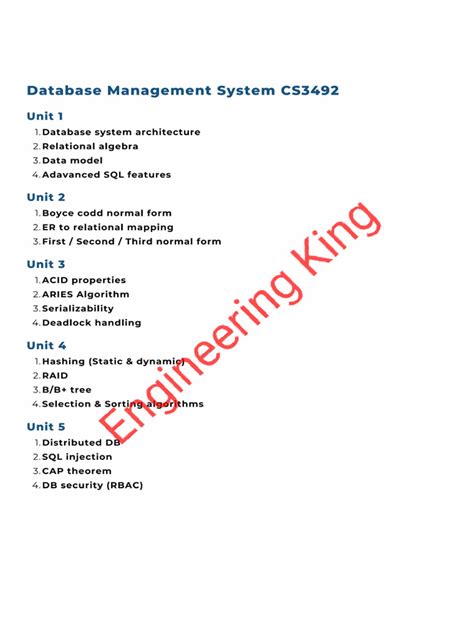 Cs3492 Dbms Important Questions Pdf