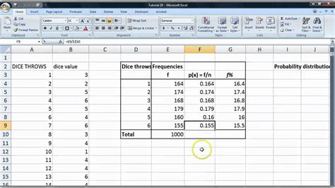 basic statistics tutorial 32 simulating dice throws youtube