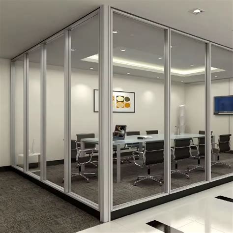 Customizable Aluminum Glass Meeting Room Partition Customizable