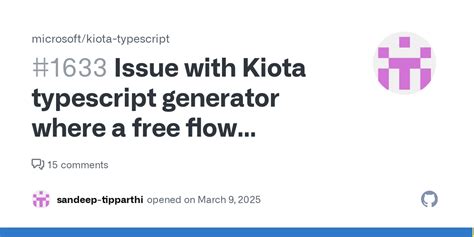 Issue With Kiota Typescript Generator Where A Free Flow Dictionary