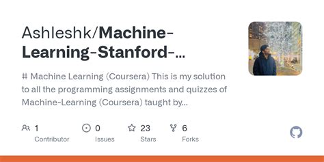 Machine Learning Stanford Andrew Ngweek 1mllecture1pdf At Master