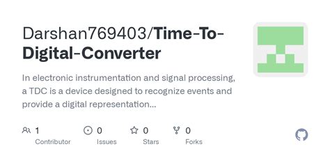 Github Darshan769403time To Digital Converter In Electronic