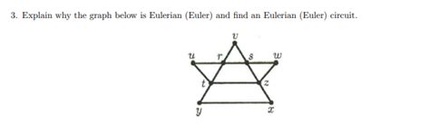 Solved Explain Why The Graph Below Is Eulerian Euler Chegg