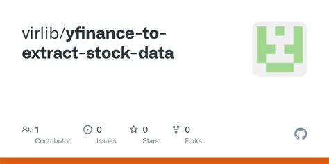 Github Virlibyfinance To Extract Stock Data