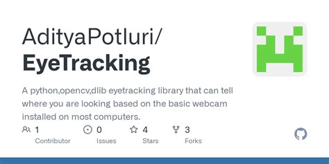 GitHub AdityaPotluri EyeTracking A Python Opencv Dlib Eyetracking