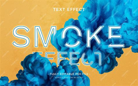 Premium Psd Smoke Effect Text Effect