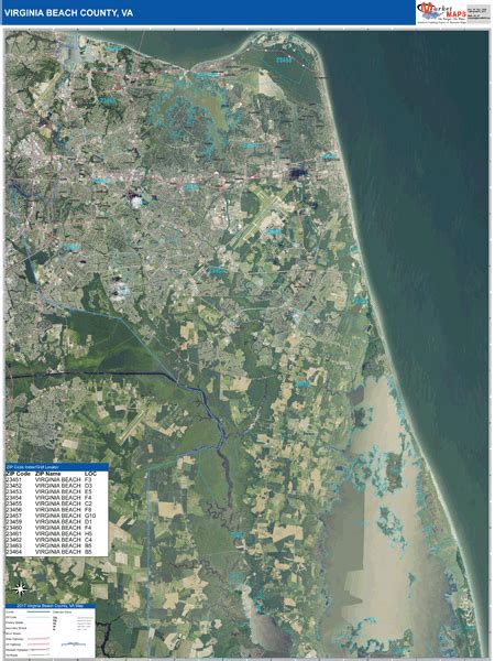 Horry County Sc Wall Map Satellite Zip Style By Marketmaps Mapsales