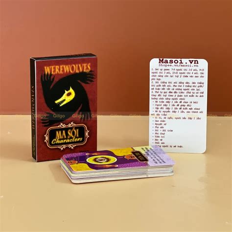 Bộ Trò Chơi Ma Sói 20 Lá Bộ Trò Chơi Board Game