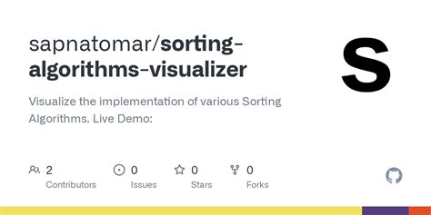 GitHub Sapnatomar Sorting Algorithms Visualizer Visualize The Implementation Of Various