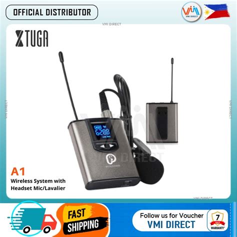 Xtuga A1 Uhf Wireless System With Headset Miclavalier Vmi Direct