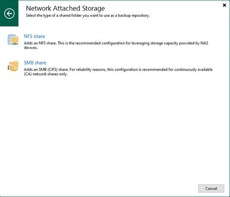 How To Add The Network Attached Storage Smb Or Cifs Shares As A Backup Repository At Veeam