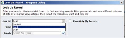 Microsoft Dynamics Crm 2011 Custom Lookup With Multiple Choices In Crm
