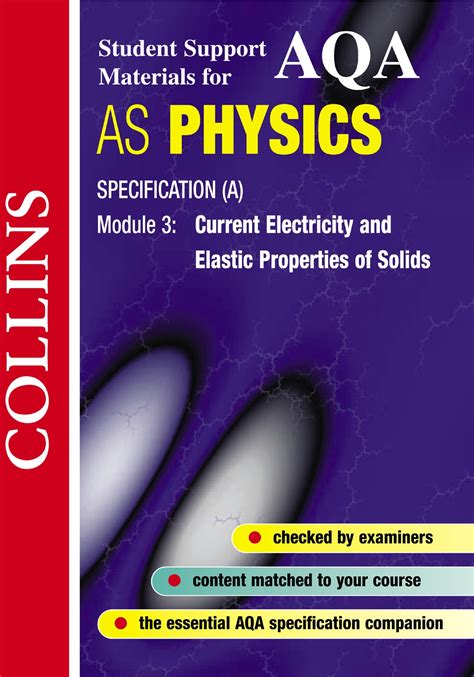 As Physics For Aqa Specification A Module 3 Current Electricity And Elastic Properties Of Solids
