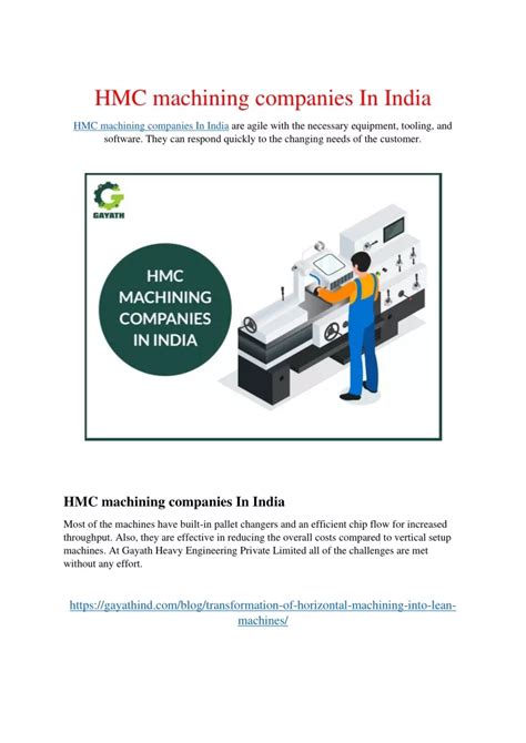 Ppt Hmc Machining Companies In India Powerpoint Presentation Free