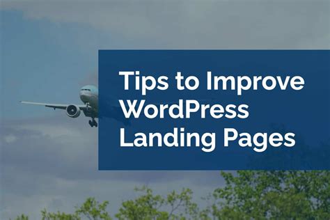 Tips To Improve Wordpress Landing Pages Pixel Jar