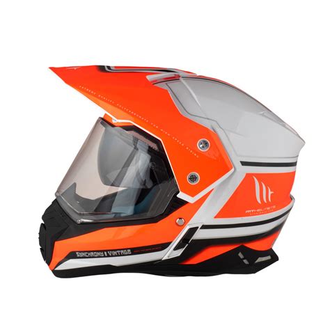 Кроссовый шлем для мотоцикла эндуро с визором MT SYNCHRONY Duo Sport ...