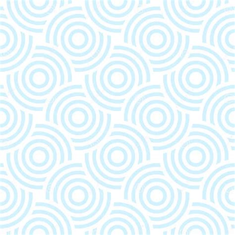 Vector Seamless Pattern With Concentric Circles Geometric Abstract