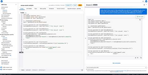amazon q data integration adds dataframe support and in prompt context aware job creation aws