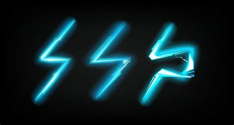 Lightning Text Effect Vector Art Icons And Graphics For Free Download