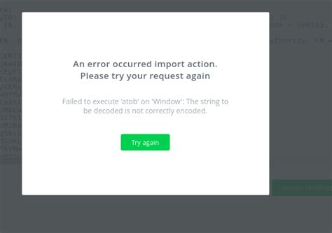 Getting Error While Importing Certificate · Issue 330