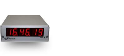 NTP Series Network Time Protocol Display Slimline Digital Clocks Masterclock Products