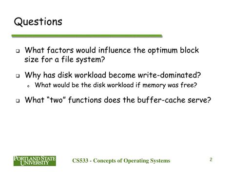 ppt cs533 concepts of operating systems class 18 powerpoint