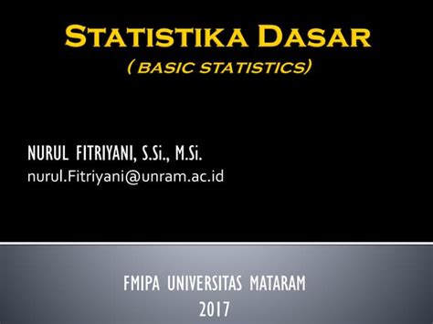 Basic Statistics 8 Statistical Estimation Pdf