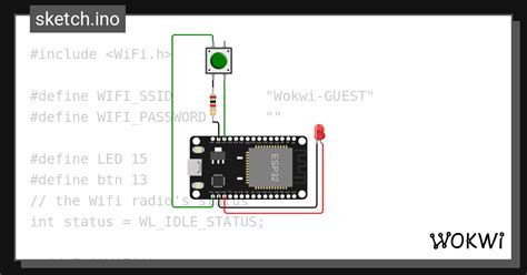 Challenge 2 Esp32 Push Button Wokwi Esp32 Stm32 Arduino Simulator