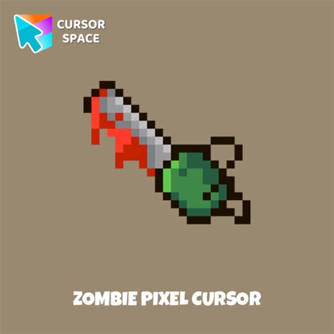 Custom Cursor Zombie Pixel For Chrome Cursor Space