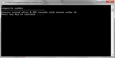 either prime or composite numbers c programming bcis online