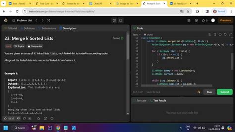 Leetcode Day 10 Challenge Merge K Sorted Lists Aakash Kumar Posted