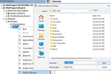 Vba Code Library