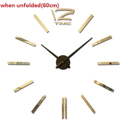 Современный дизайн Мини Diy большие настенные часы наклейка немой Цифровой 3d стены большие часы