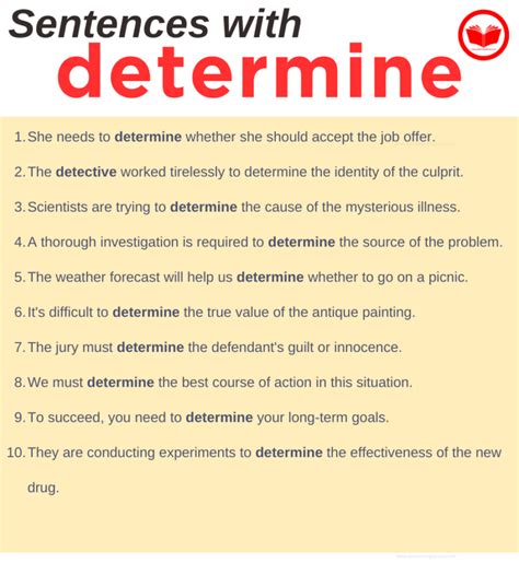 Determine In A Sentence Definition And Examples July 2024