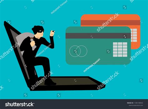 Credit Card Hacking Stock Illustration 1185198943 Shutterstock