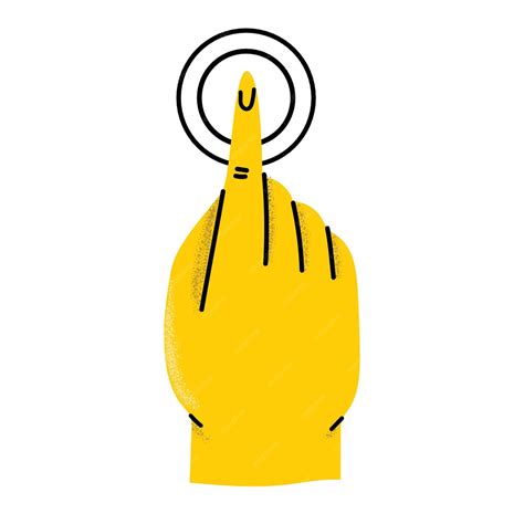 Premium Vector Touch Screen Gesture Icon Illustration Hand Click