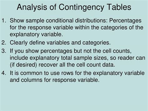 Ppt 8 Association Between Categorical Variables Powerpoint Presentation Id 3162261
