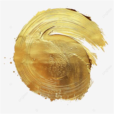 원 형태의 금 그런지 브러쉬 스트로크 금 원 설계 Png 일러스트 및 이미지 에 대한 무료 다운로드 Pngtree