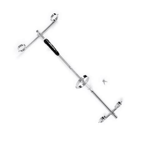 Stainless Steel Leg Spreader Bar Bondage Torture Rack Handcuffs Ankle