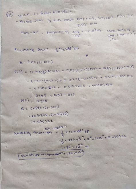 [solved] considering a circuit implementing f a bd ac d bc d