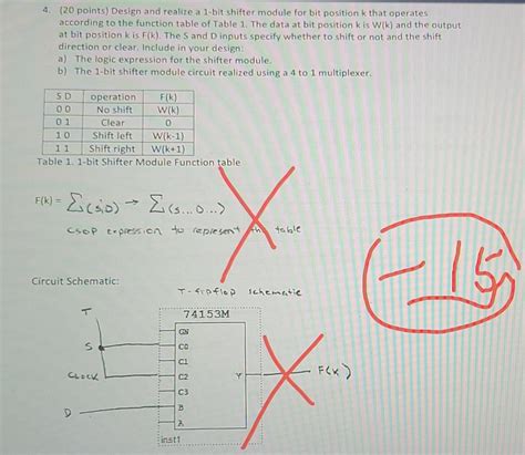 Solved Points Design And Realize A Bit Shifter Chegg Com
