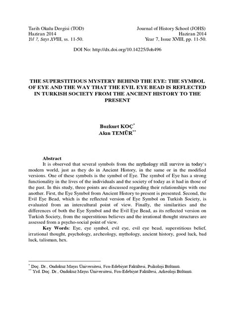 The Superstitious Mystery Behind The Eye Pdf