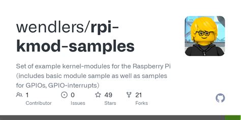 Github Wendlers Rpi Kmod Samples Set Of Example Kernel Modules For The Raspberry Pi Includes