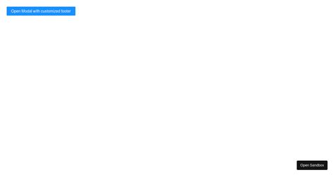 Customized Footer Ant Design Demo Codesandbox