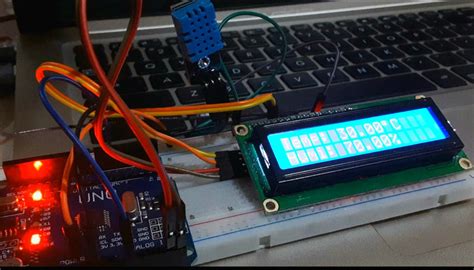 arduino temperature and humidity sensor using dht11 and 1602 lcd modul