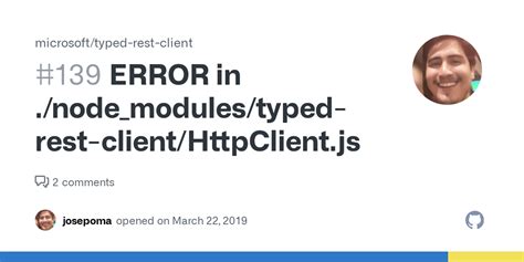 error in node modules typed rest client client js · issue 139