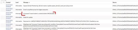 Inbound Email Action Not Showing In Email Log Rservicenow