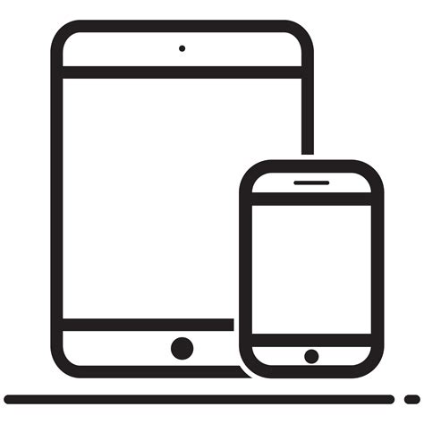 tablet and mobile phone icon 10851413 png