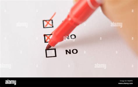 Check Box Of No Stock Photo Alamy